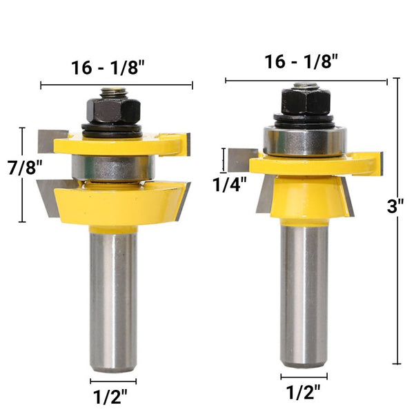 TimberLock® 45° Lock Miter Router Bit - 1/2" Shank – Tooltekt