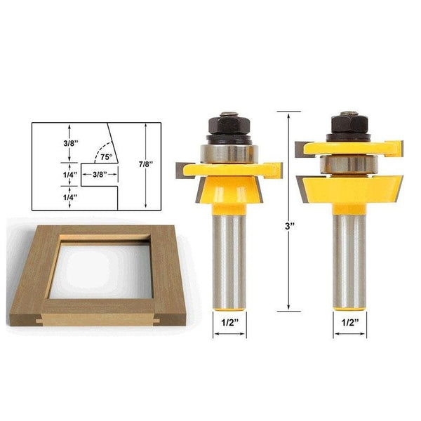 TimberLock® 45° Lock Miter Router Bit - 1/2" Shank – Tooltekt